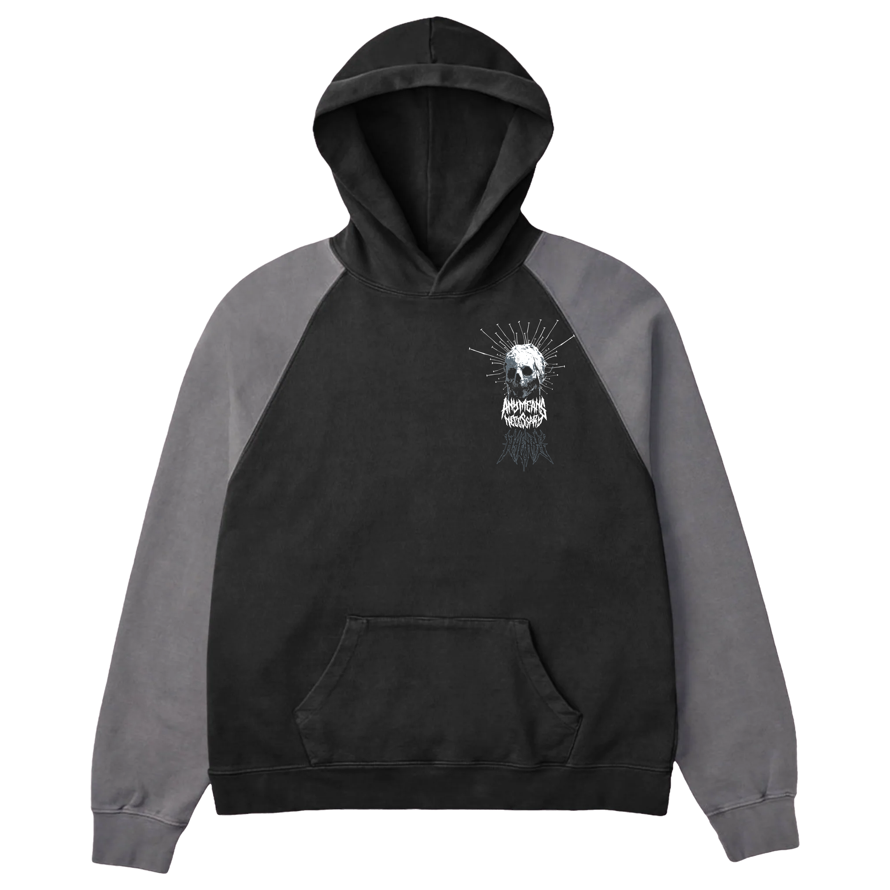 Empty Pullover Hoodie Black/Cement – Any Means Necessary Clothing