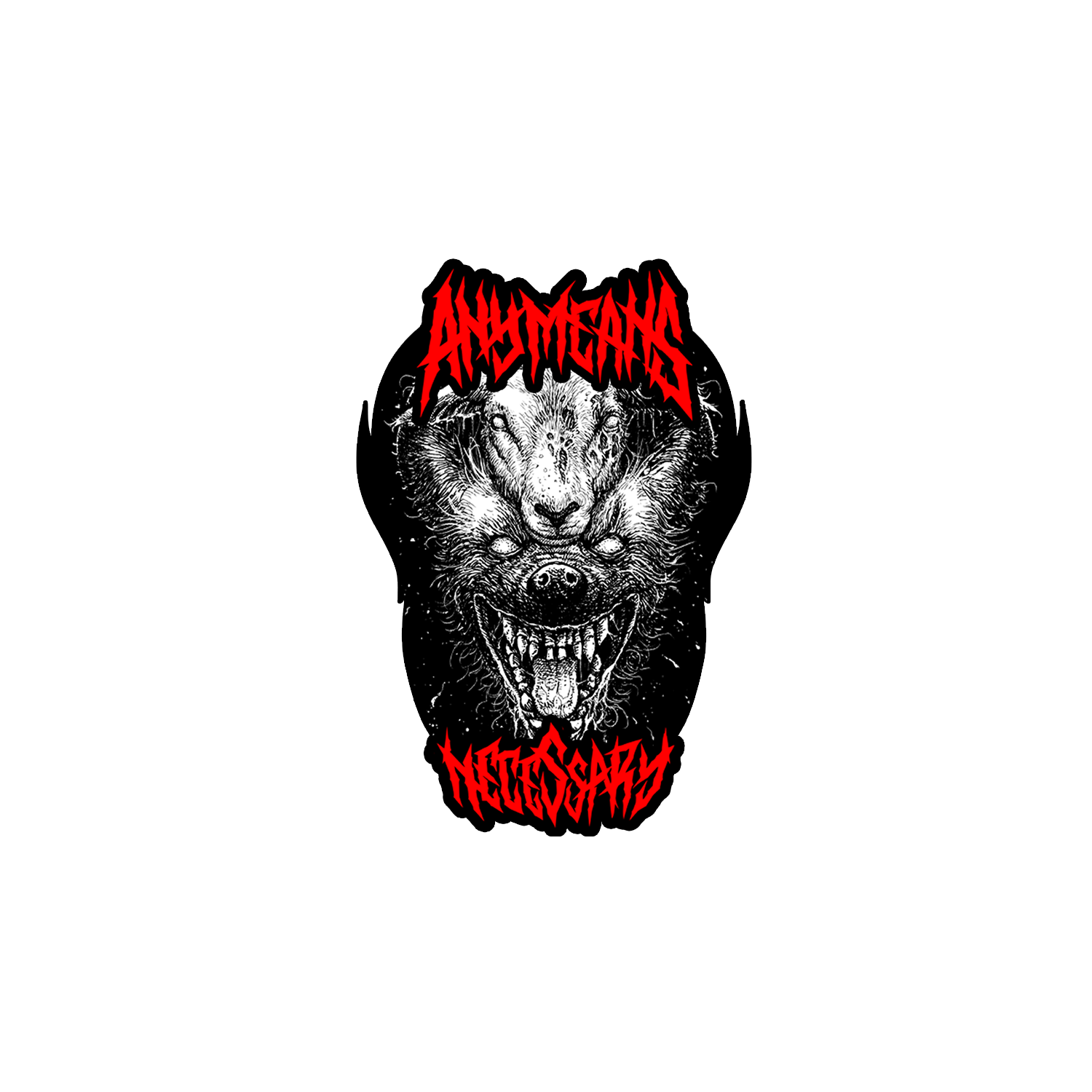 Savage Sticker – Any Means Necessary Clothing