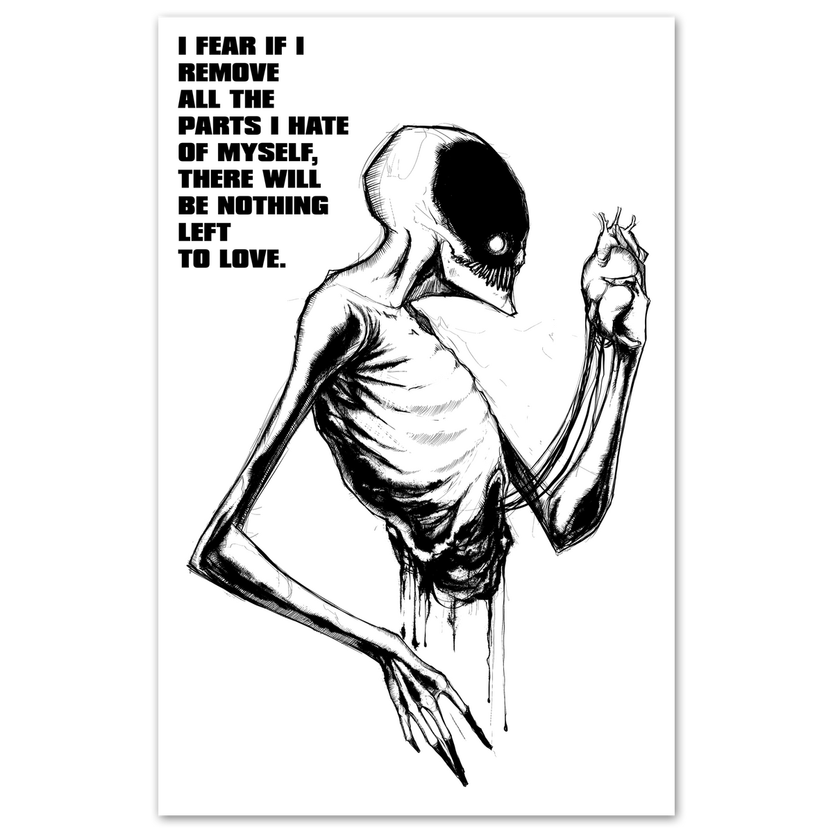 Nothing Left to Love Print – Any Means Necessary Clothing