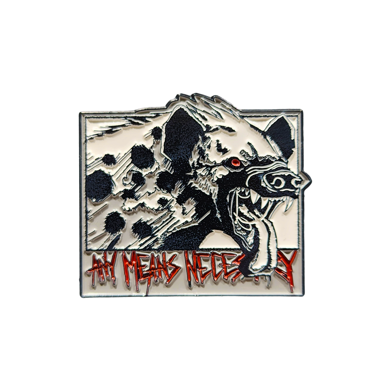 Snarl Enamel Pin – Any Means Necessary Clothing